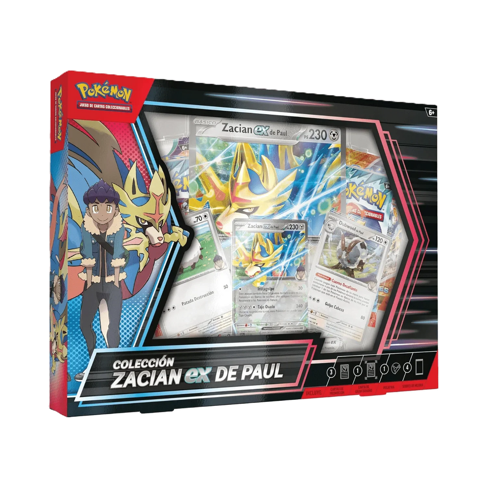 Box Collection Zacian EX de Paul - Español - Pokemon TCG – Shiny Vault